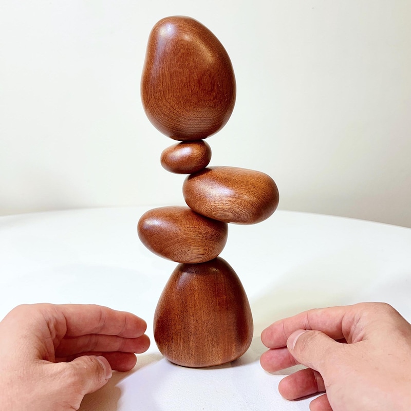 Wood Balancing Sculptures - Etsy