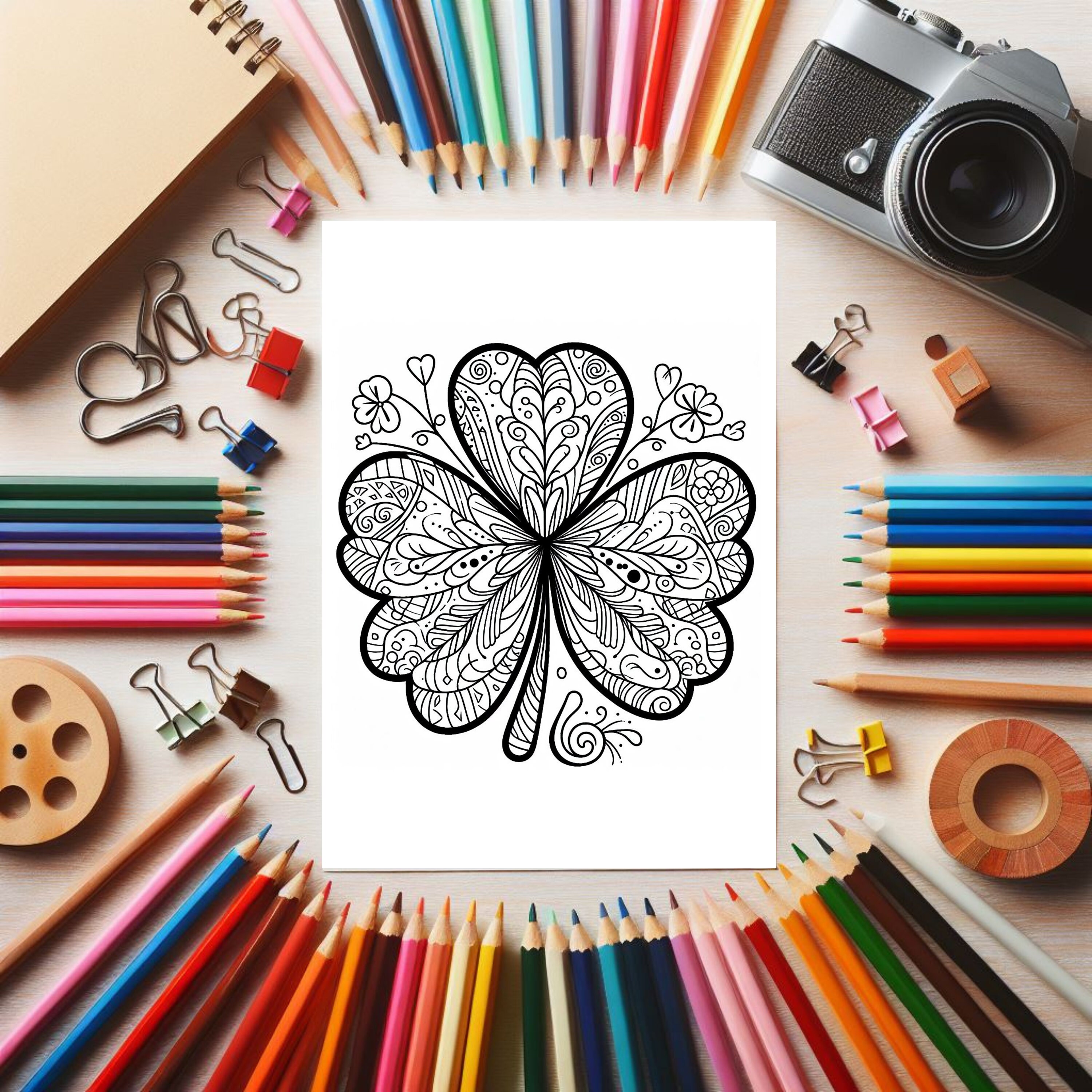 St Patrick's Day Clovers COLOURING PAGES 30 Printable Coloring Pages ...