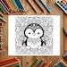 Mandala Penguins COLOURING PAGES 33 Printable Coloring Pages, Mindful ...