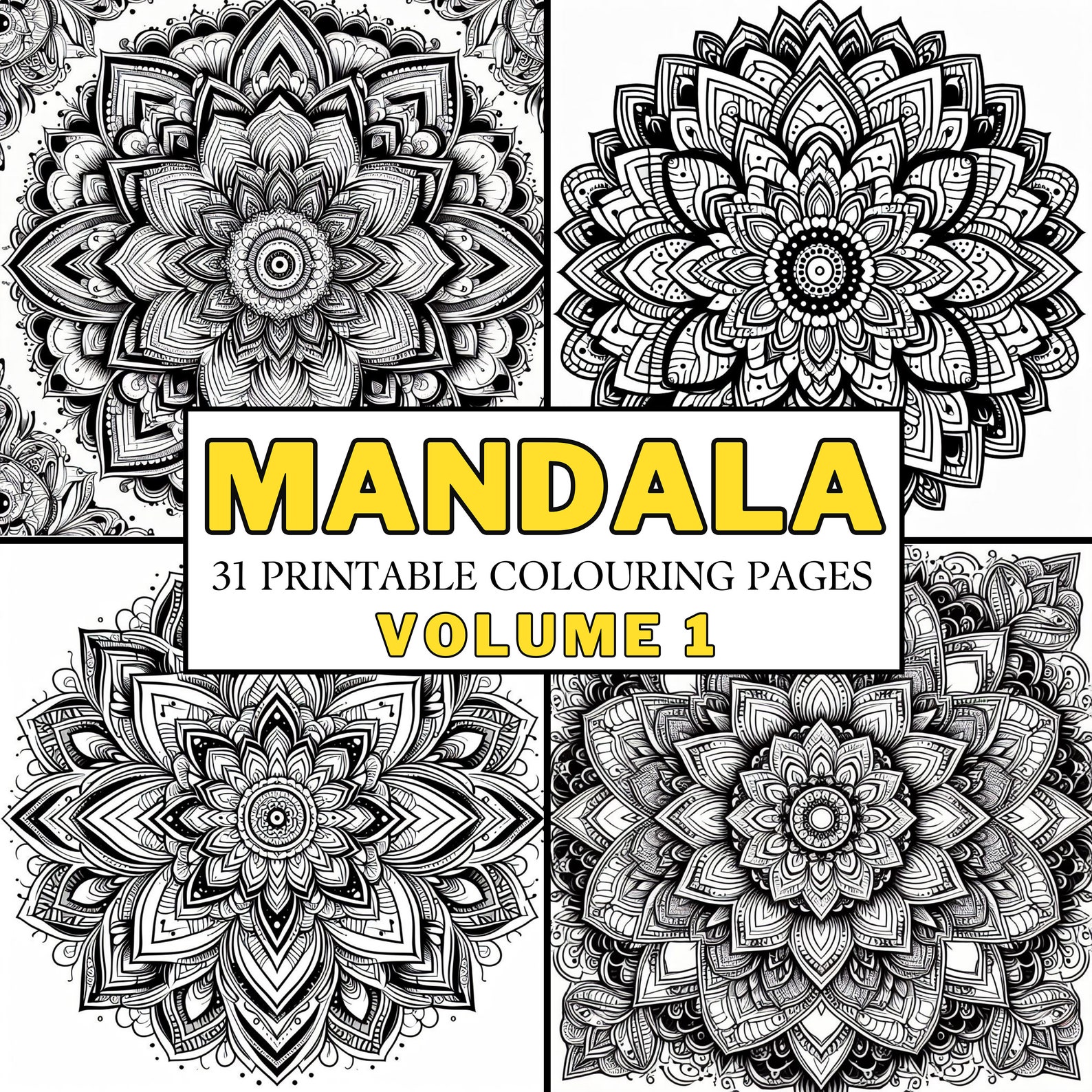 Mandala COLOURING PAGES 31 Printable Coloring Pages, Classic Mandala ...