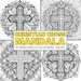 Christian Cross Mandala COLOURING PAGES 21 Printable Coloring Pages ...