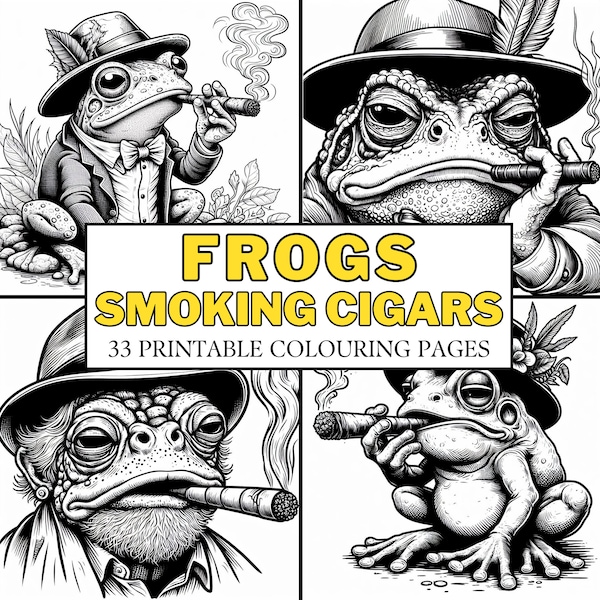 Smoking Coloring Pages - Etsy