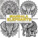 Mandala Elephants COLOURING PAGES 36 Printable Coloring Pages, Mindful ...