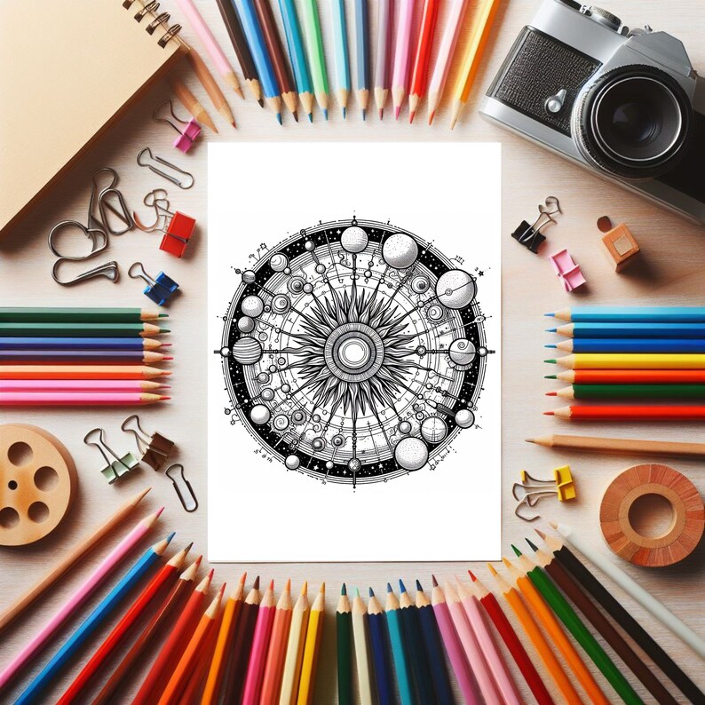 Planets COLOURING PAGES 24 Printable Coloring Pages, Solar System ...