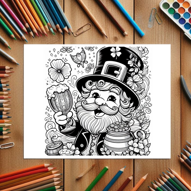 St Patrick's Day Leprechauns COLOURING PAGES 29 Printable Coloring ...