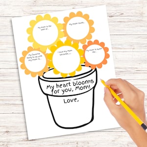All About My Mom Activity Page | Printable Mother's Day Worksheet for ...