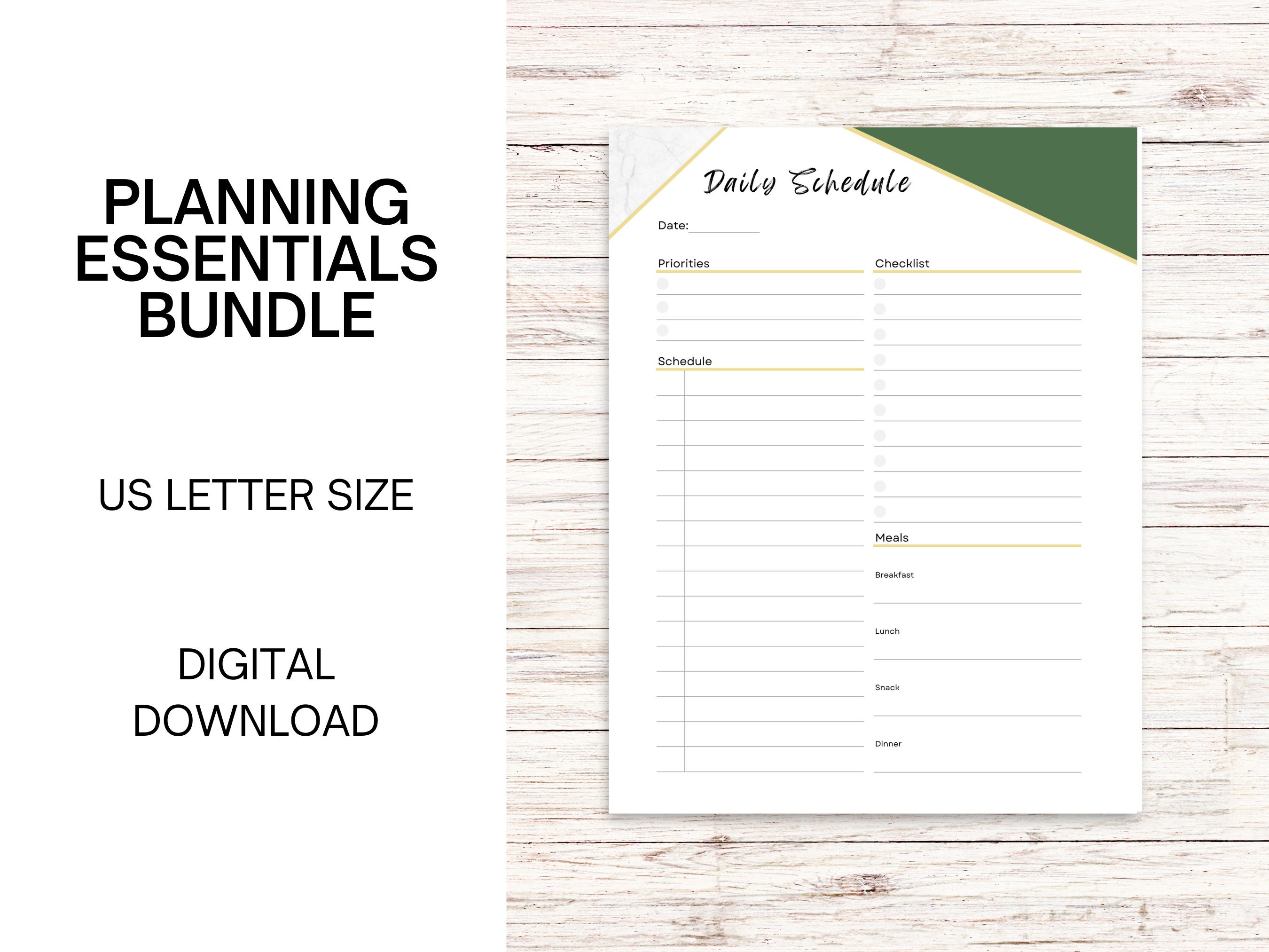 Ultimate Printable Planning Essentials Bundle | Daily Planner | Weekly ...