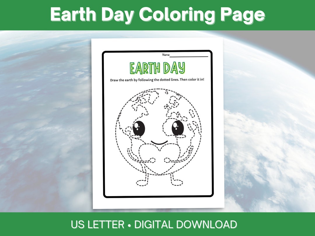 Earth Day Coloring Activity Page | Earth Day Classroom Activity for ...