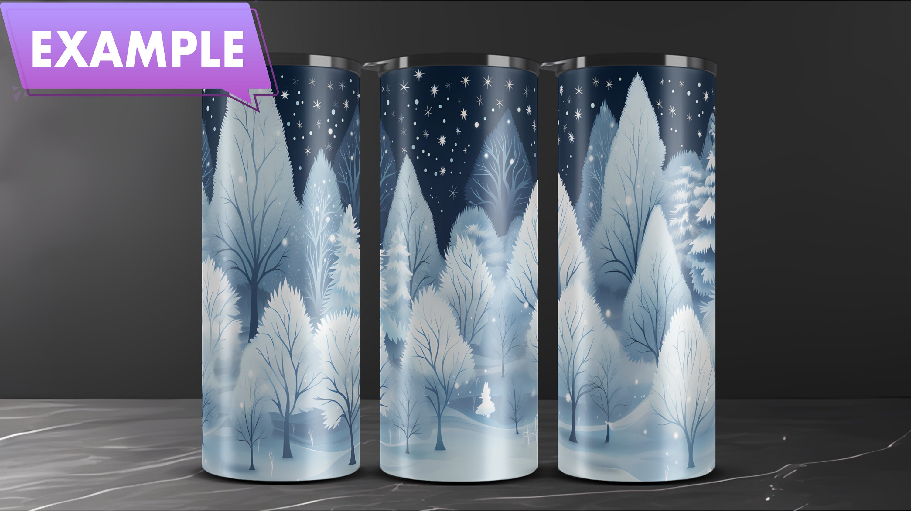 Snow Trees 4 JPG PNG Background Textures, Snowy Design Texture for DIY ...