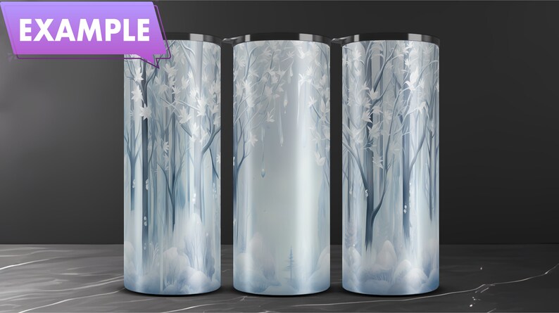 Frozen Forest 4 SVG PNG Jpg Background Textures, Ice Texture for DIY ...