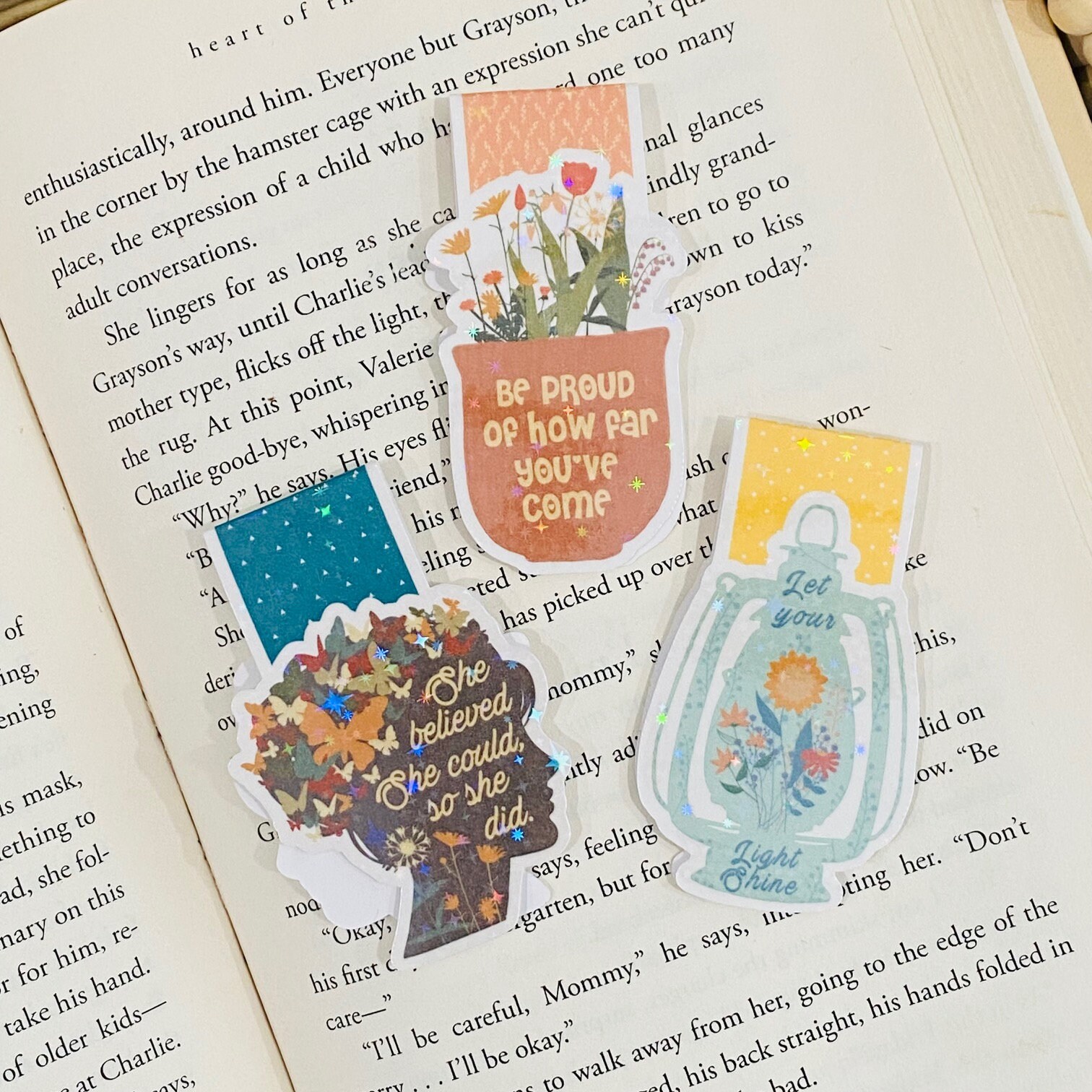 Motivational Magnetic Bookmark Set Gift for Book Lovers Book - Etsy