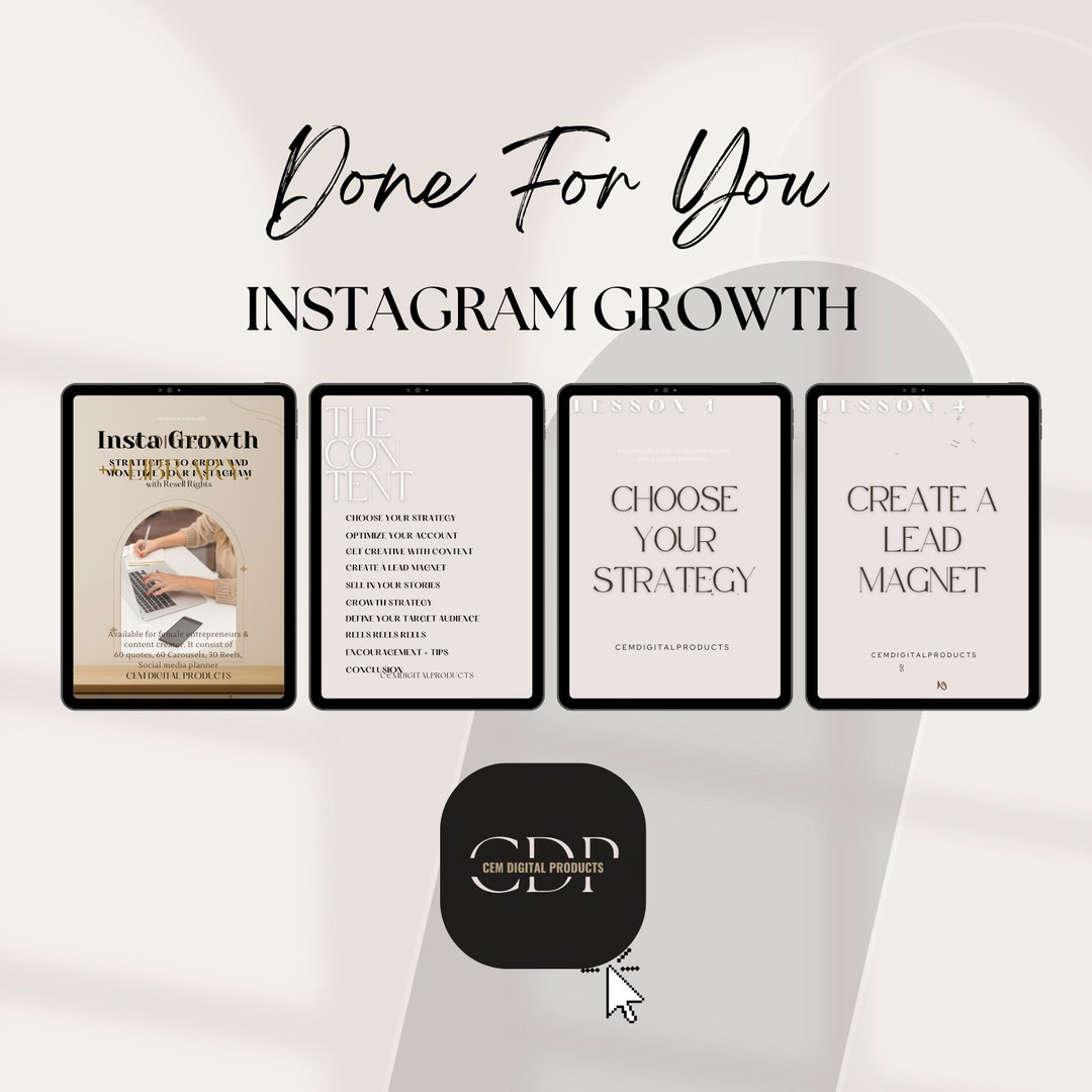 The Ultimate Instagram Growth Guide Digital Product - Etsy