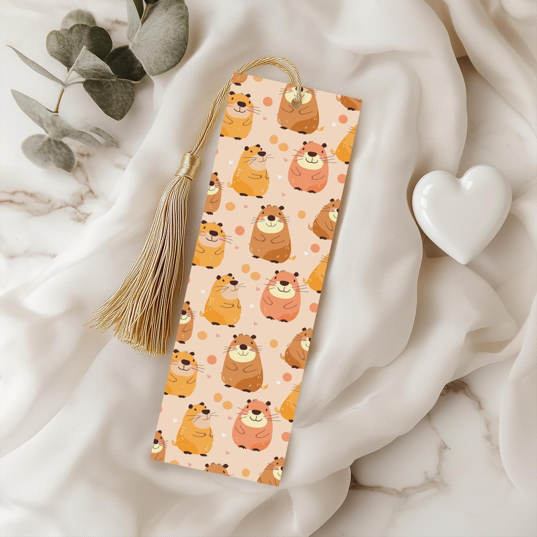 Capybara Bookmarks Set of Three - Etsy