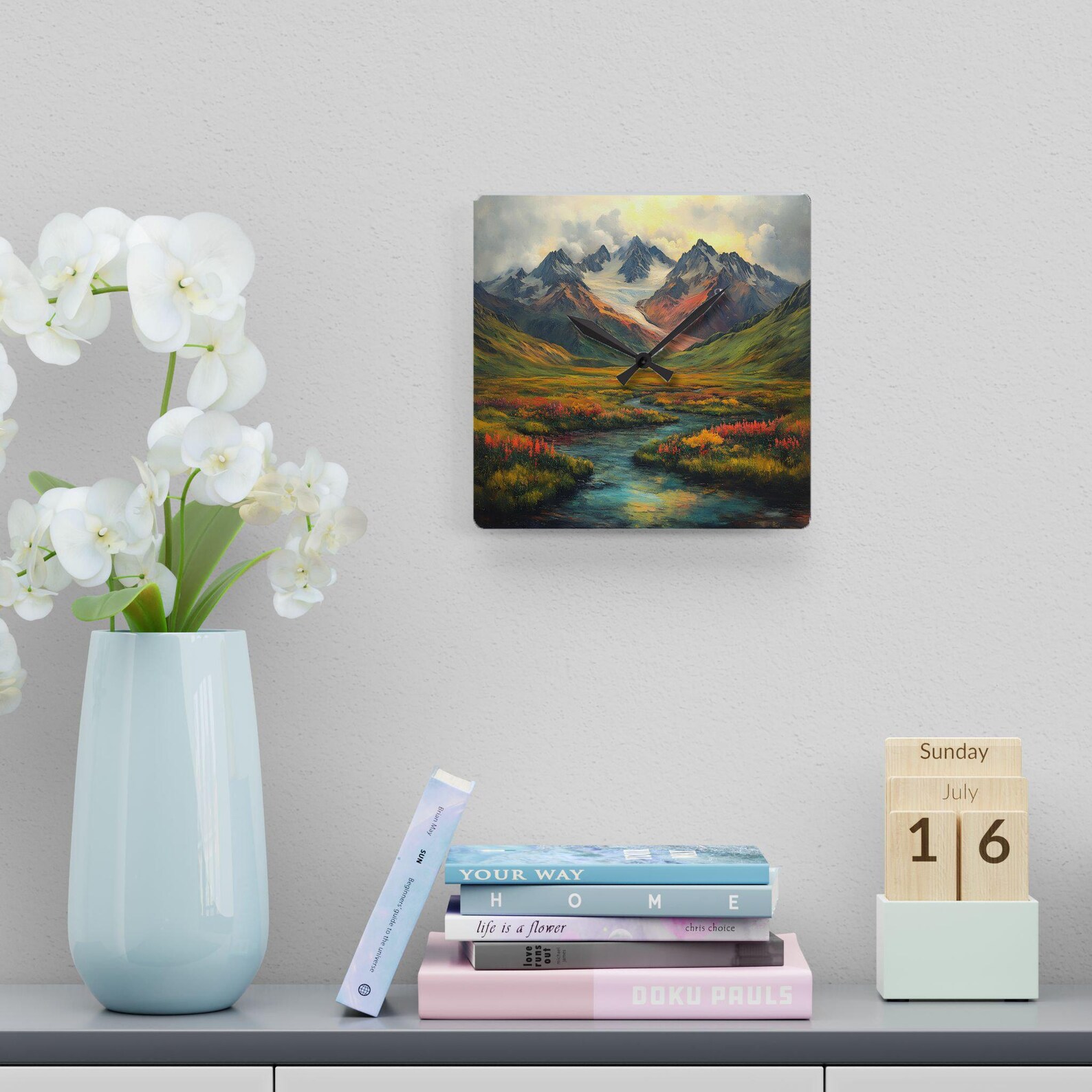 Wrangell St. Elias (alaska) National Park Painted Oil on Canvas Wall ...