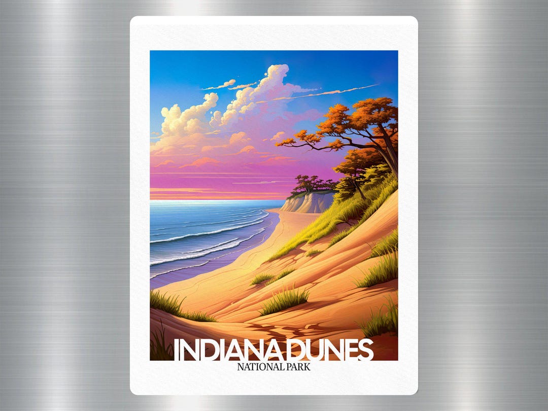 Indiana Dunes National Park Magnet, Scenic Beach Sunset Magnet ...