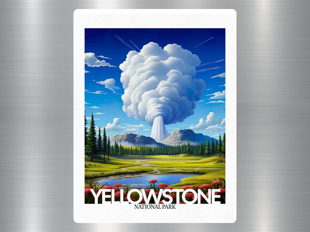 Yellowstone National Park Magnet Souvenir Collectible Fridge Decor Gift ...