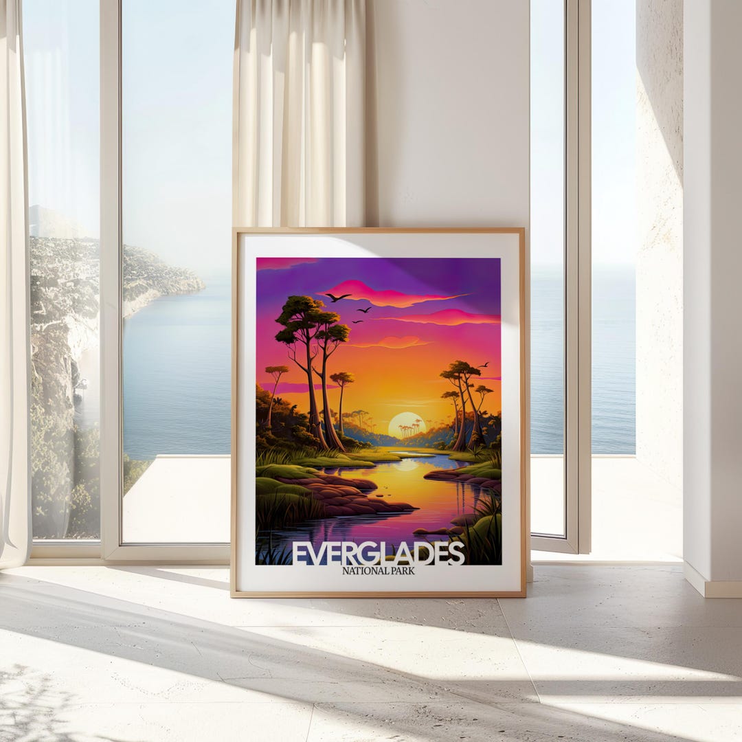 Everglades National Park Printable Wall Art Digital Download Sunset ...
