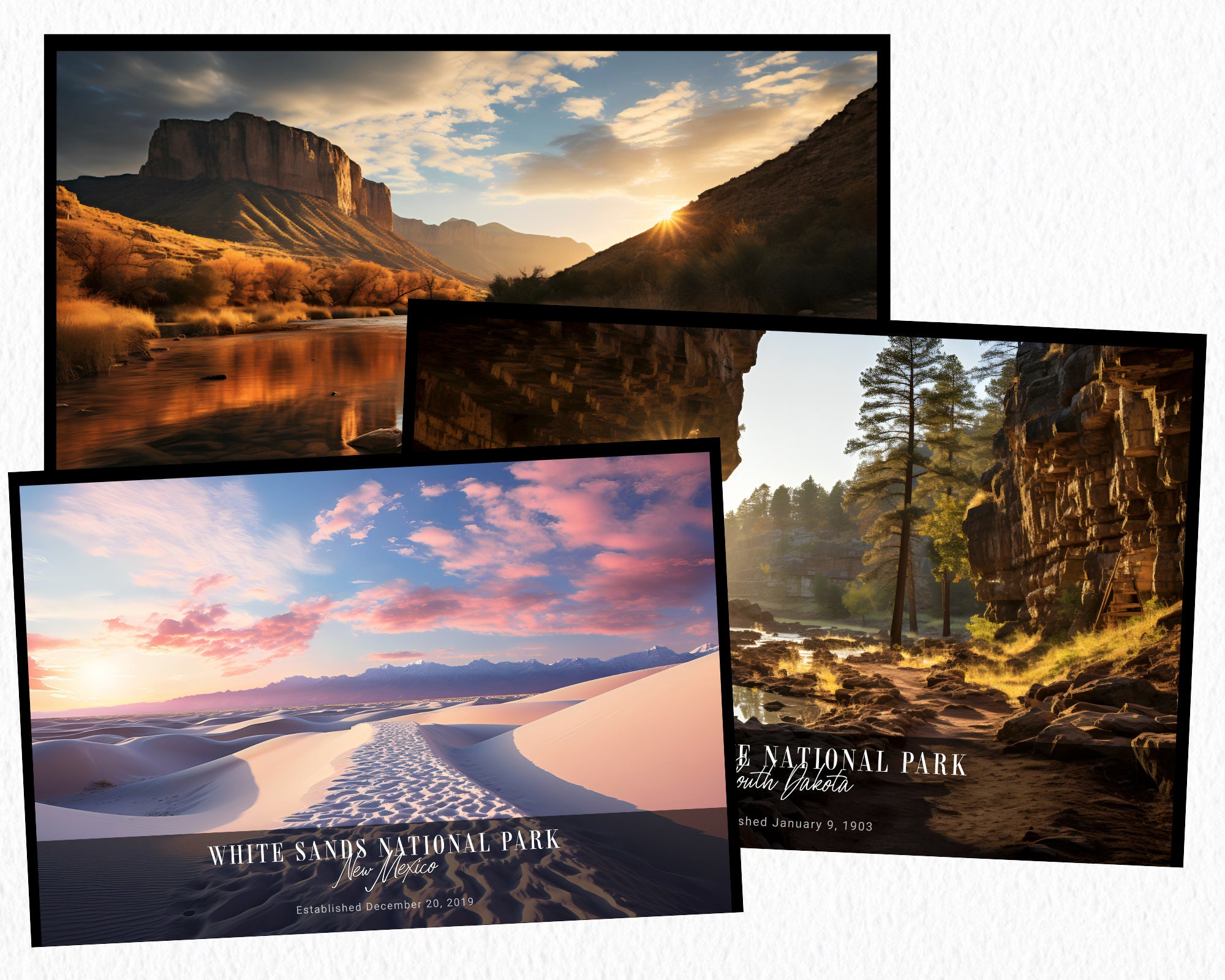 US National Parks Posters Set of All 63 National Parks Posters Prints ...