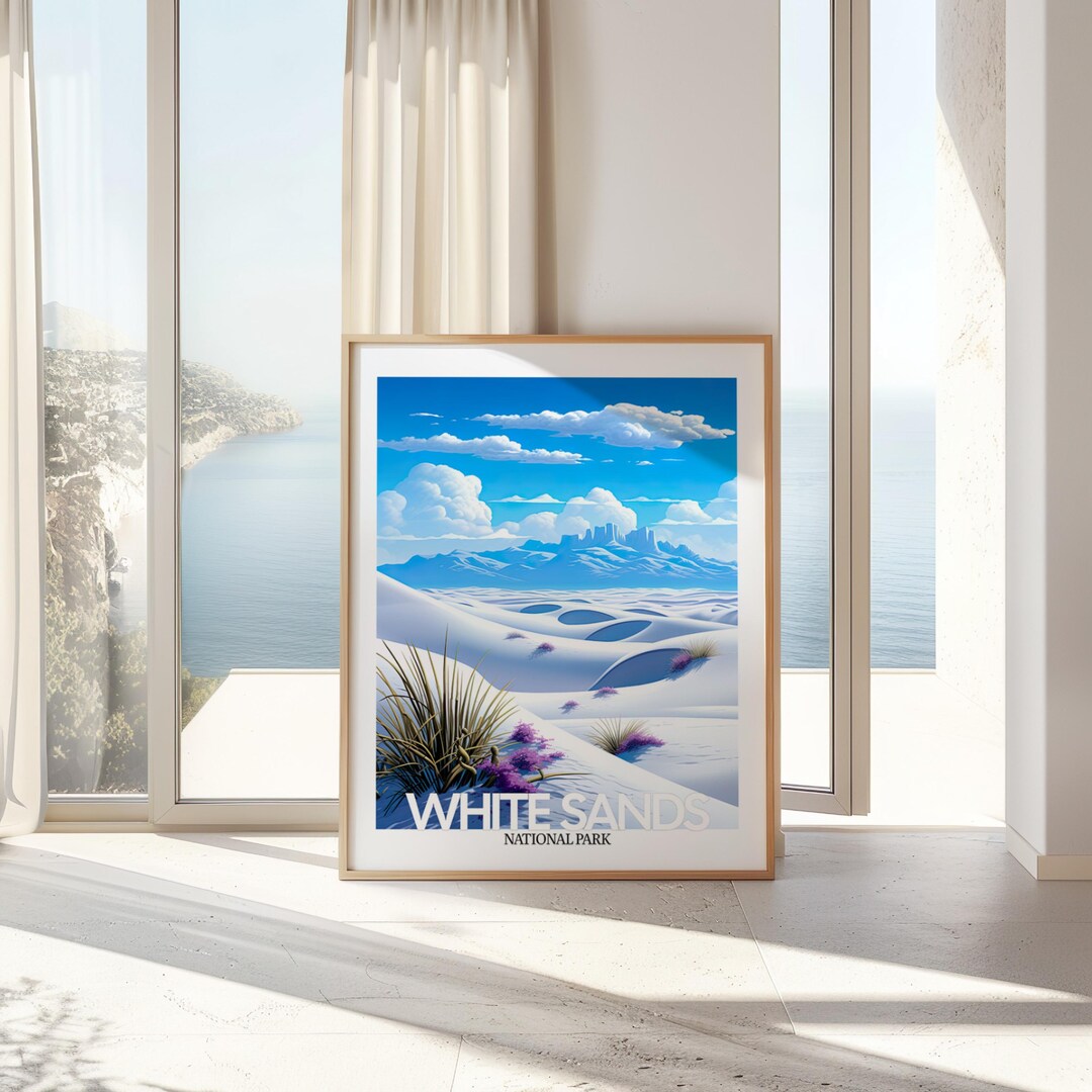 White Sands National Park Wall Art Digital Download, Minimalist Desert ...