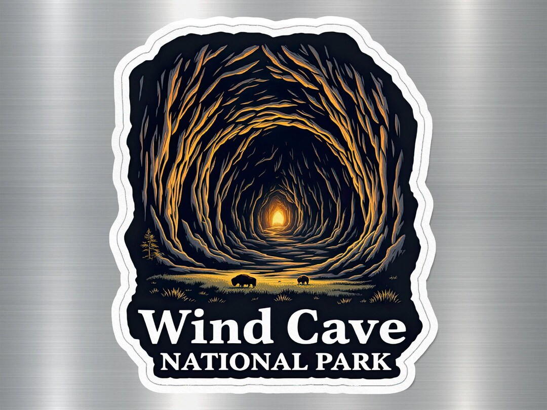 Wind Cave National Park Magnet, National Park Souvenir Magnet, Travel ...