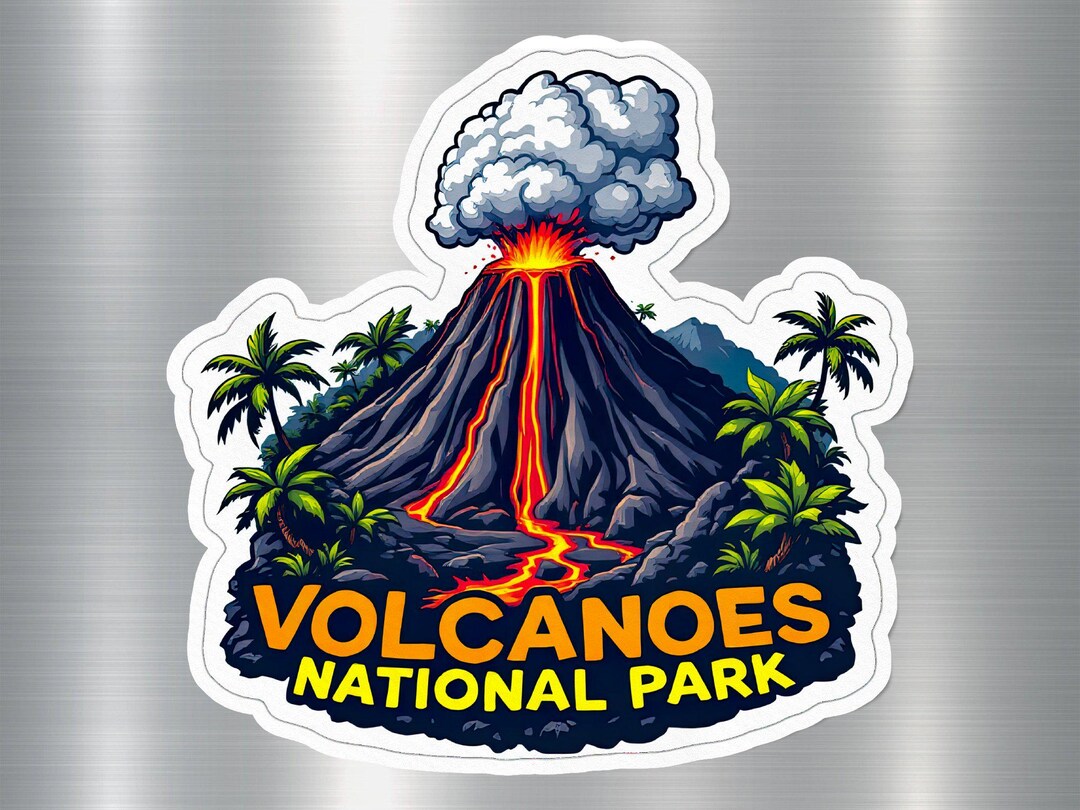 Volcanoes National Park Magnet, Lava Eruption Souvenir, Hawaii Volcano ...
