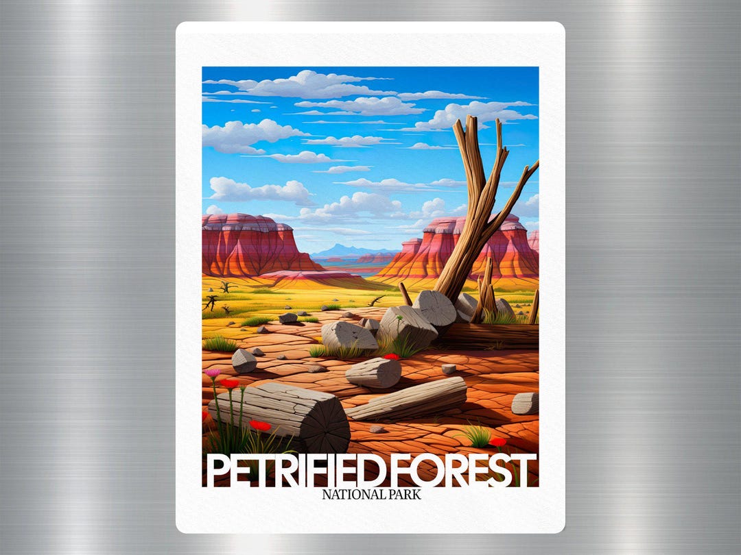 Petrified Forest National Park Magnet, Scenic Wilderness Souvenir ...