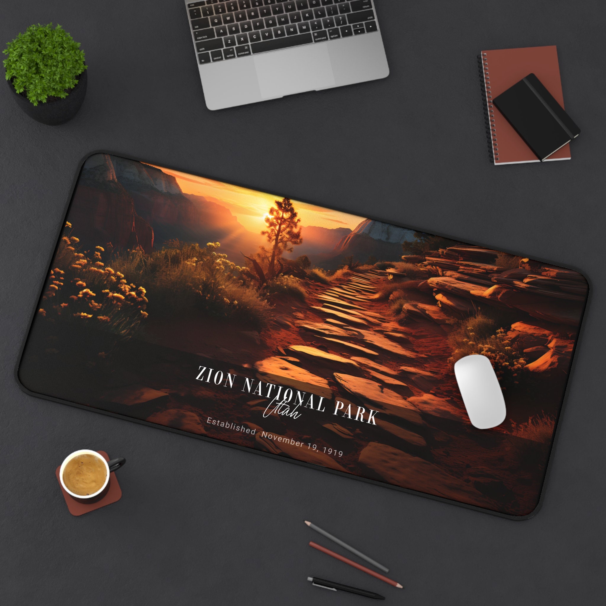 Zion National Park Desk Mat – Nature Aesthetic Office Decor - Etsy