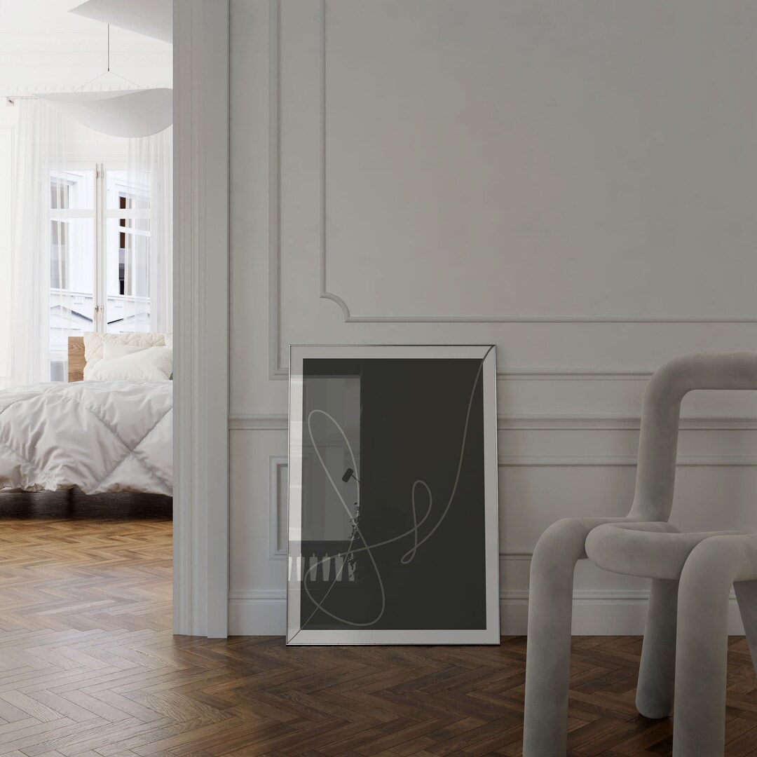 Minimal Line Drawing Print Abstract Line Art Earth Tone - Etsy