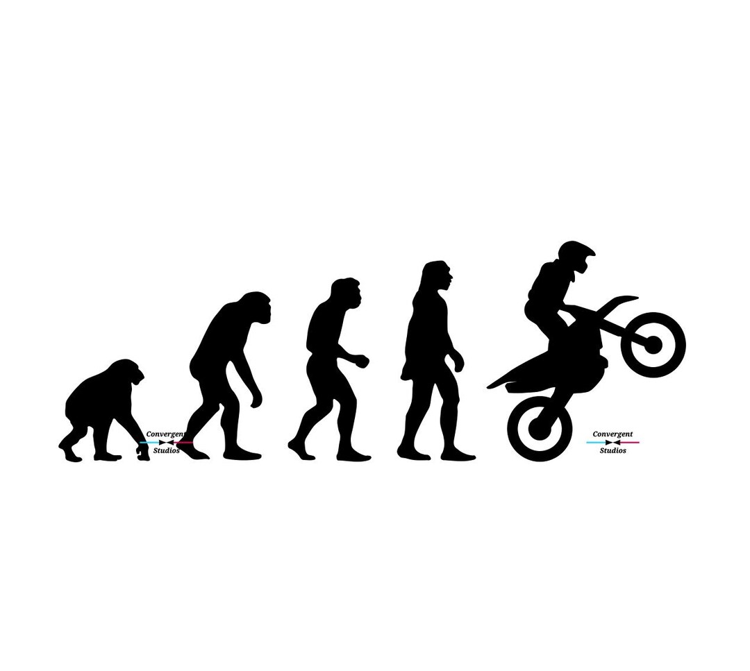 Evolution of a Biker SVG PNG - Etsy