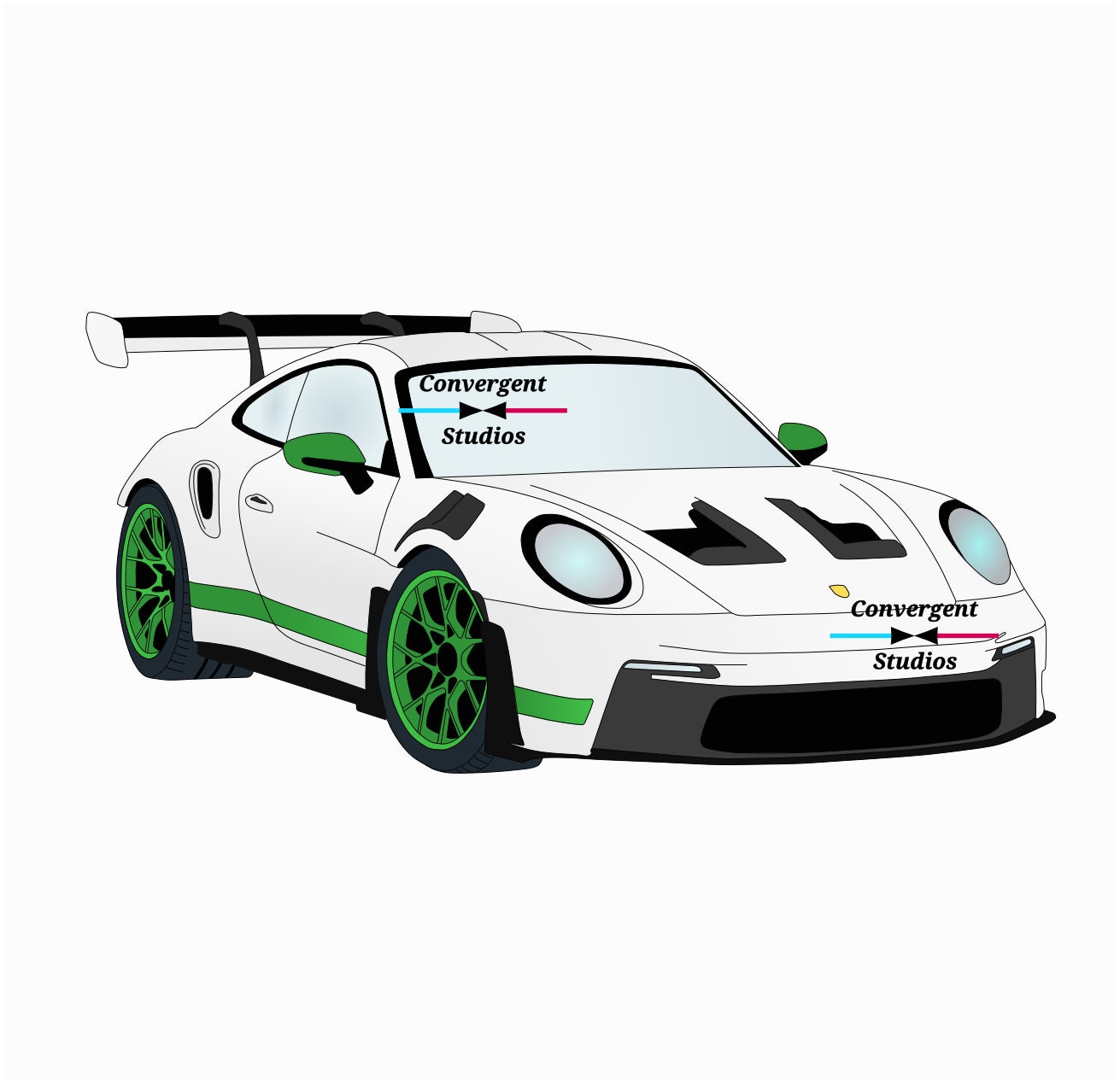 Porsche 911 GT3 RS Digital Super Car Bundle SVG PNG - Etsy