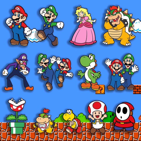 Super Mario Cardboard Cutout - Etsy