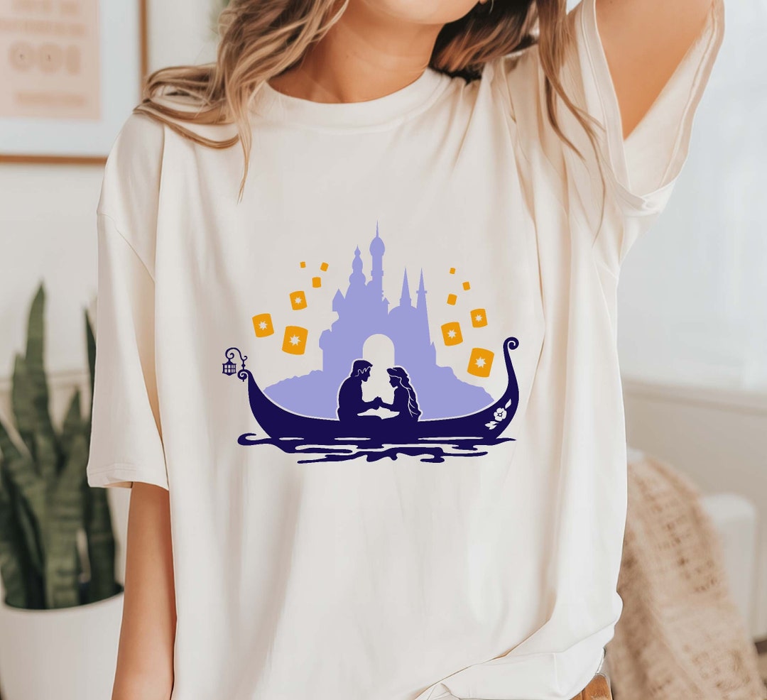 Retro Rapunzel Tangled Comfort Colors Shirt, Floral Rapunzel Shirt, WDW ...