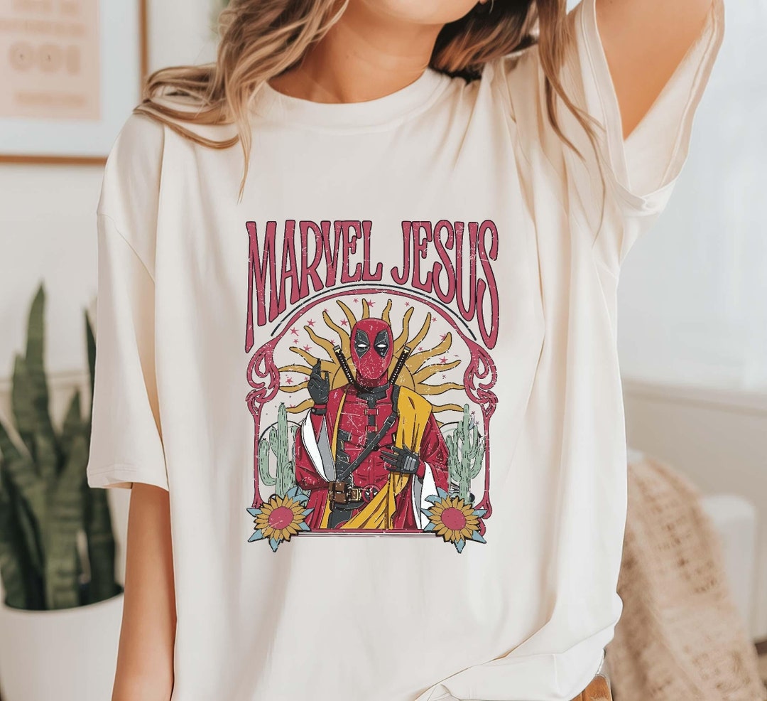 Marvel Jesus T-shirt, Sarcastic Marvel Avengers and Jesus Shirt ...