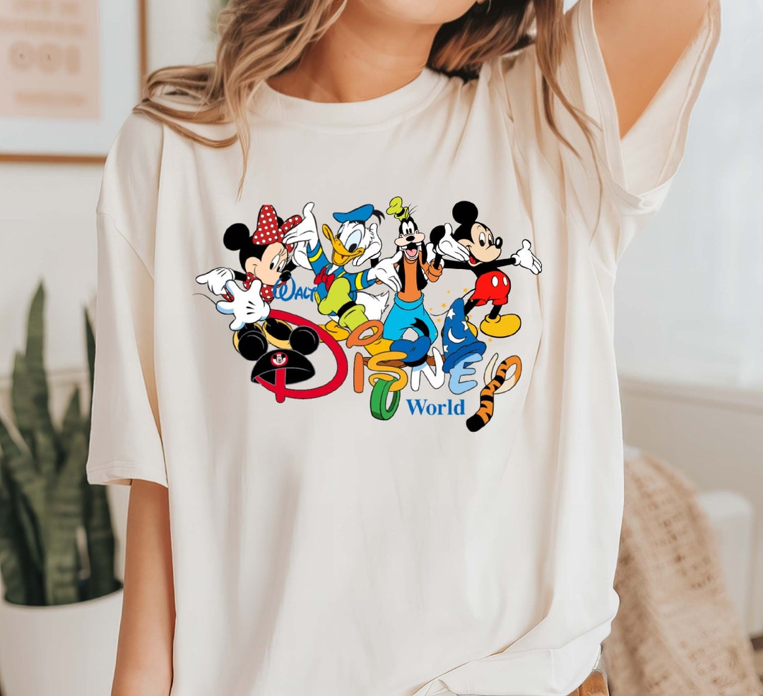 Vintage Walt Disney World T-shirt, Retro Mickey and Friends Shirt, Walt ...