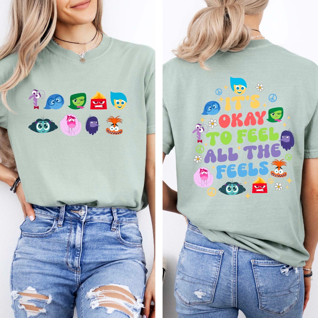 Inside Out Feelings Shirt, It’s Okay to Feel Tee, Mental Health ...