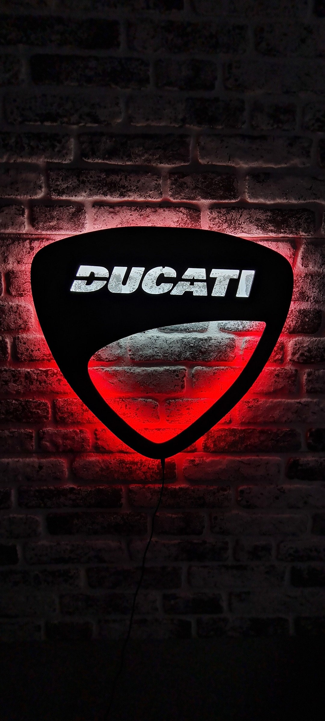 Ducati Led Sign, Garage Led Lighted Decor, Motorcycle Gift, Handmade ...
