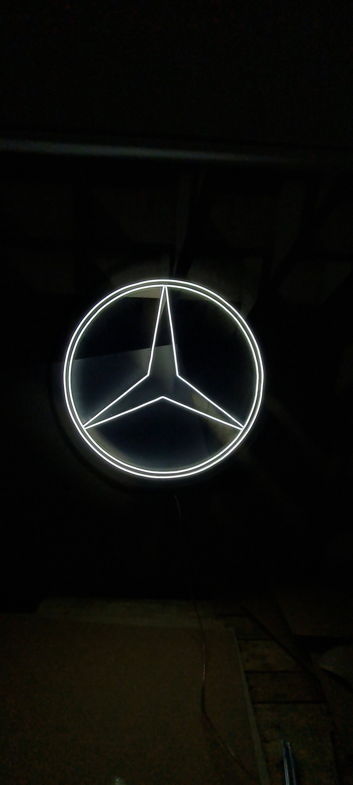 Mercedes Benz Neon Lighted Sign, Garage Wall Decor, Mercedes Fans Gift ...