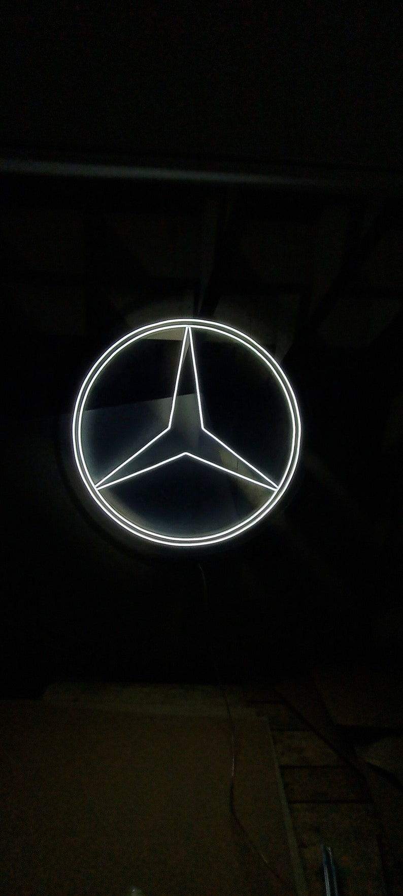 Mercedes Benz Neon Lighted Sign, Garage Wall Decor, Mercedes Fans Gift ...