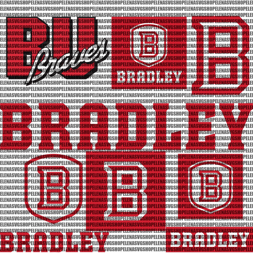 Braves SVG, Football Team SVG, Collage, Game Day, Basketball, Bradley ...