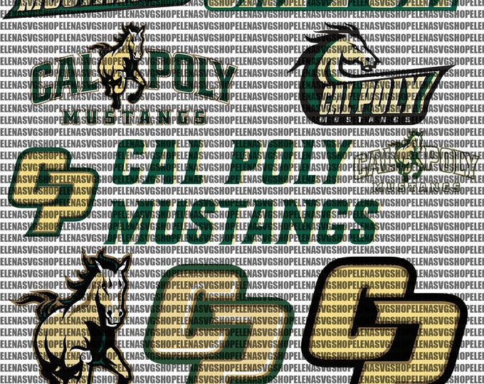 Mustangs SVG, Football Team SVG, Collage, Game Day, Basketball, Cal ...