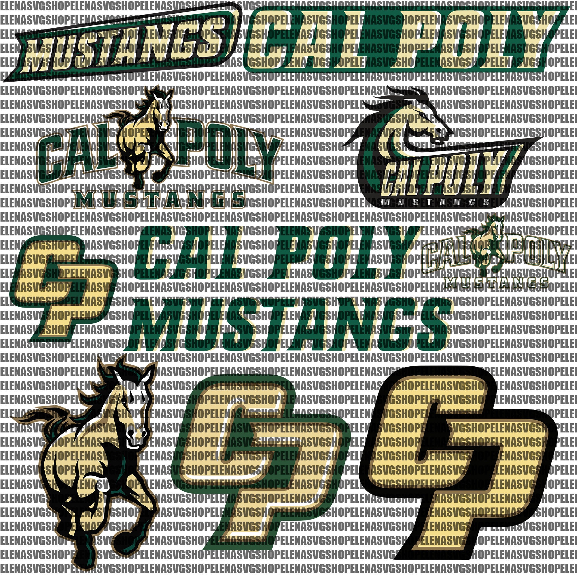 Mustangs SVG, Football Team SVG, Collage, Game Day, Basketball, Cal ...
