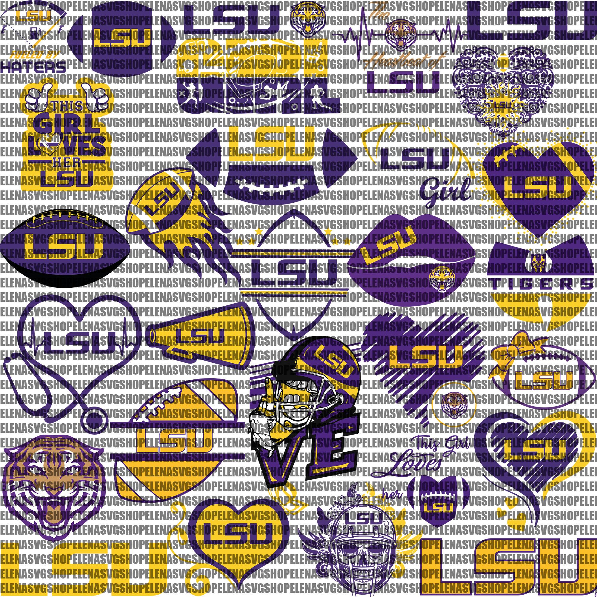 Lsu Tiger Paw Stencil