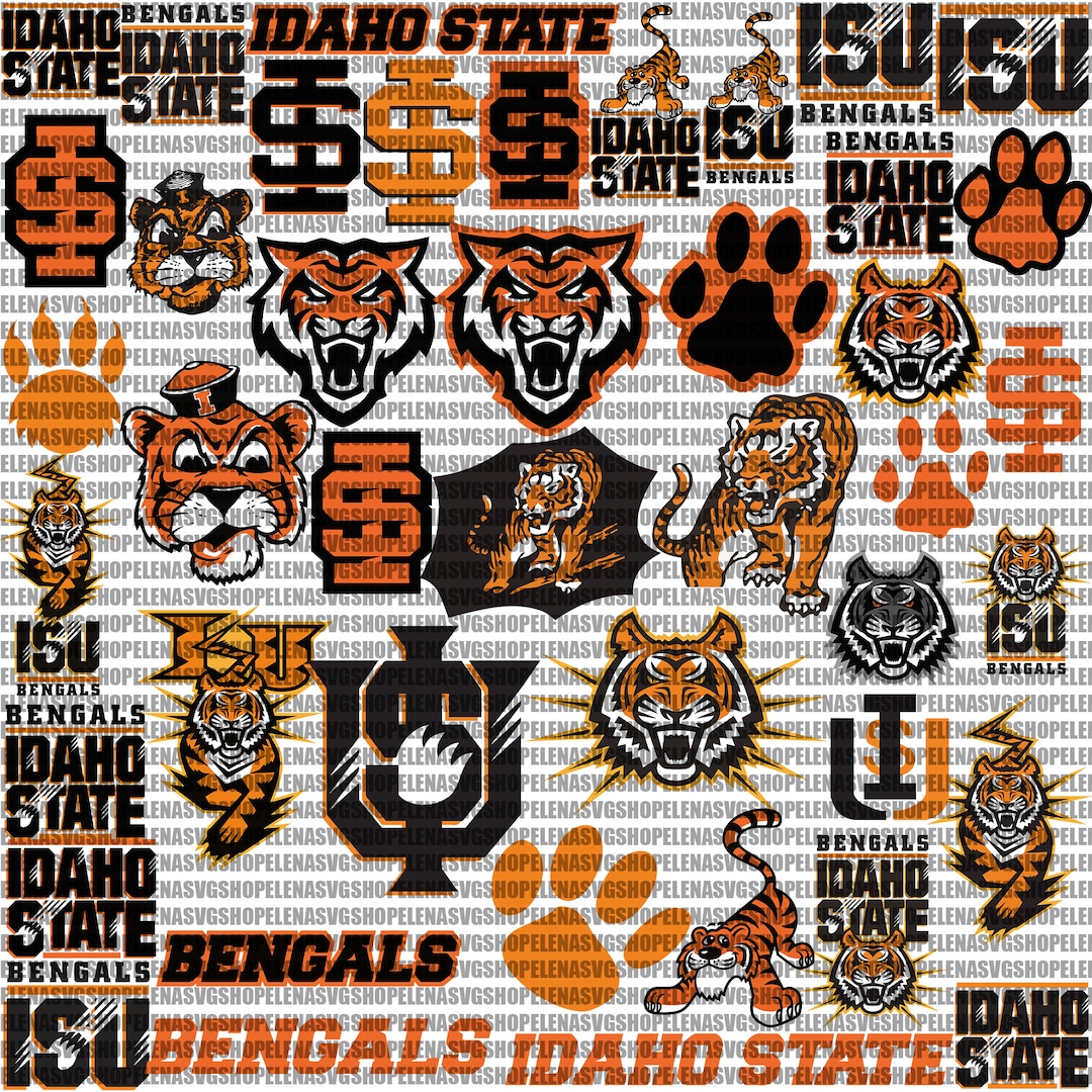 Idaho State University SVG, Bengals SVG, Game Day, College, Athletics, Football, ISU, Basketball ...