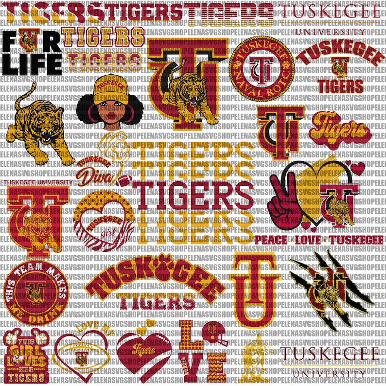 Tuskegee University SVG, Tiger SVG, Football, Mom, College, Basketball ...