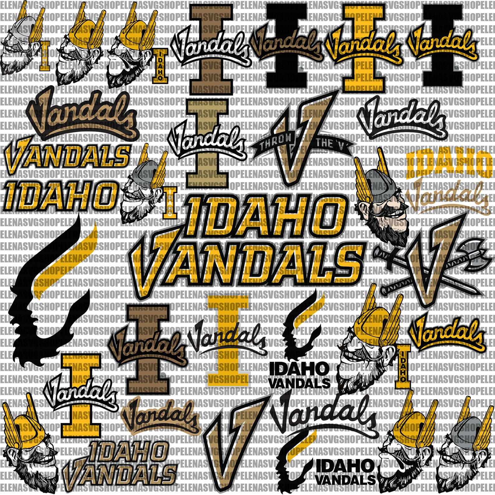 Idaho SVG, Vandals SVG, Game Day, College, University, Athletics ...