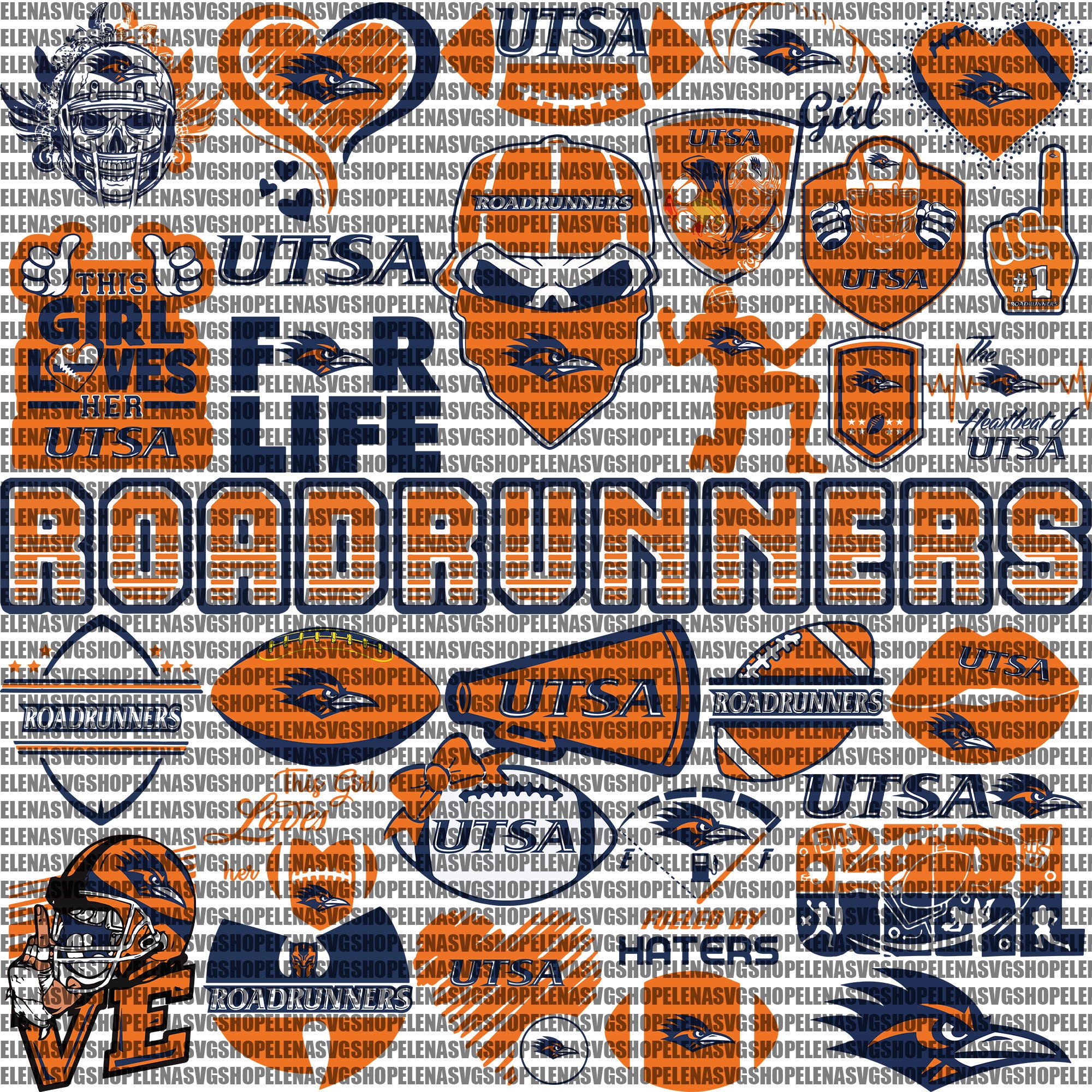 Roadrunners SVG, Football Team SVG, Collage, Game Day, Basketball, UTSA ...