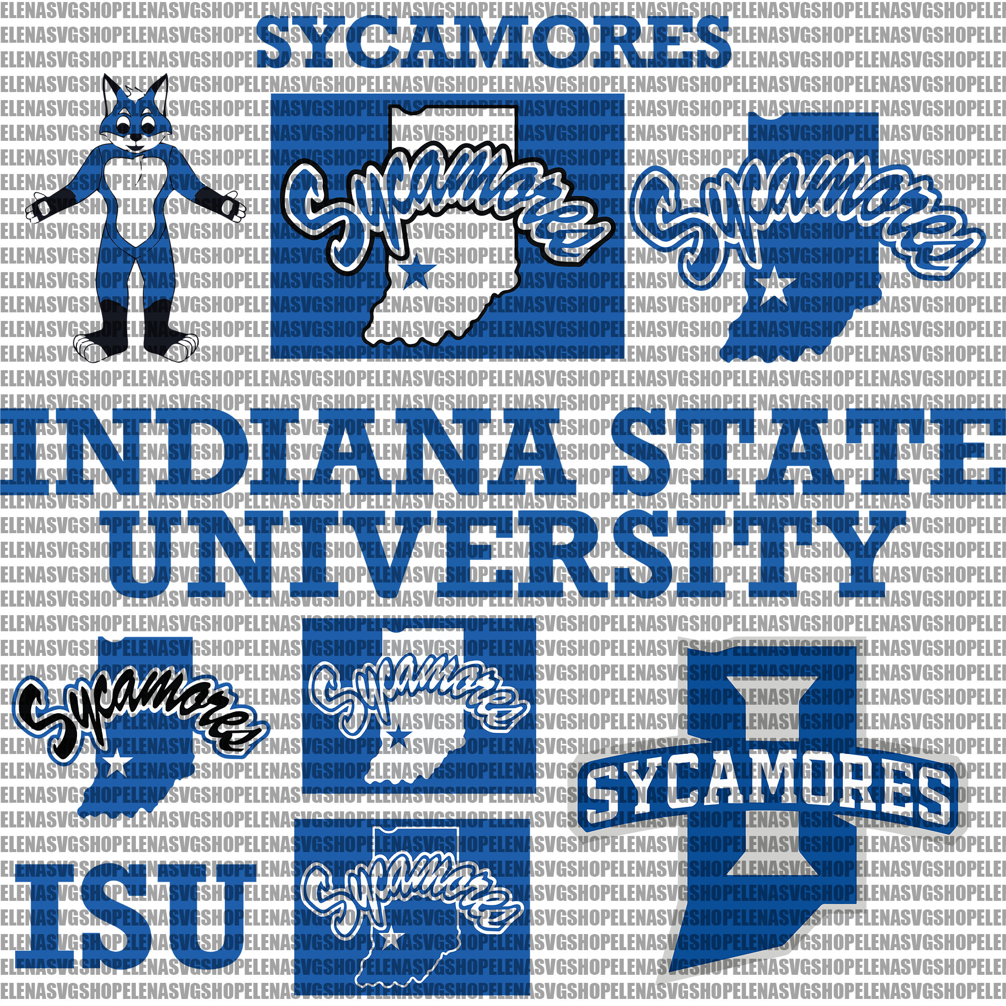 Indiana State SVG, Sycamores SVG, Game Day, ISU, College, University ...