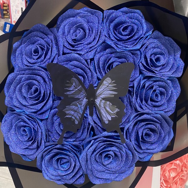 Ribbon Rose Bouquet - Etsy