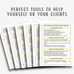 1000 Socratic Therapy Questions, Intervention Phrases, Therapy Cheat ...