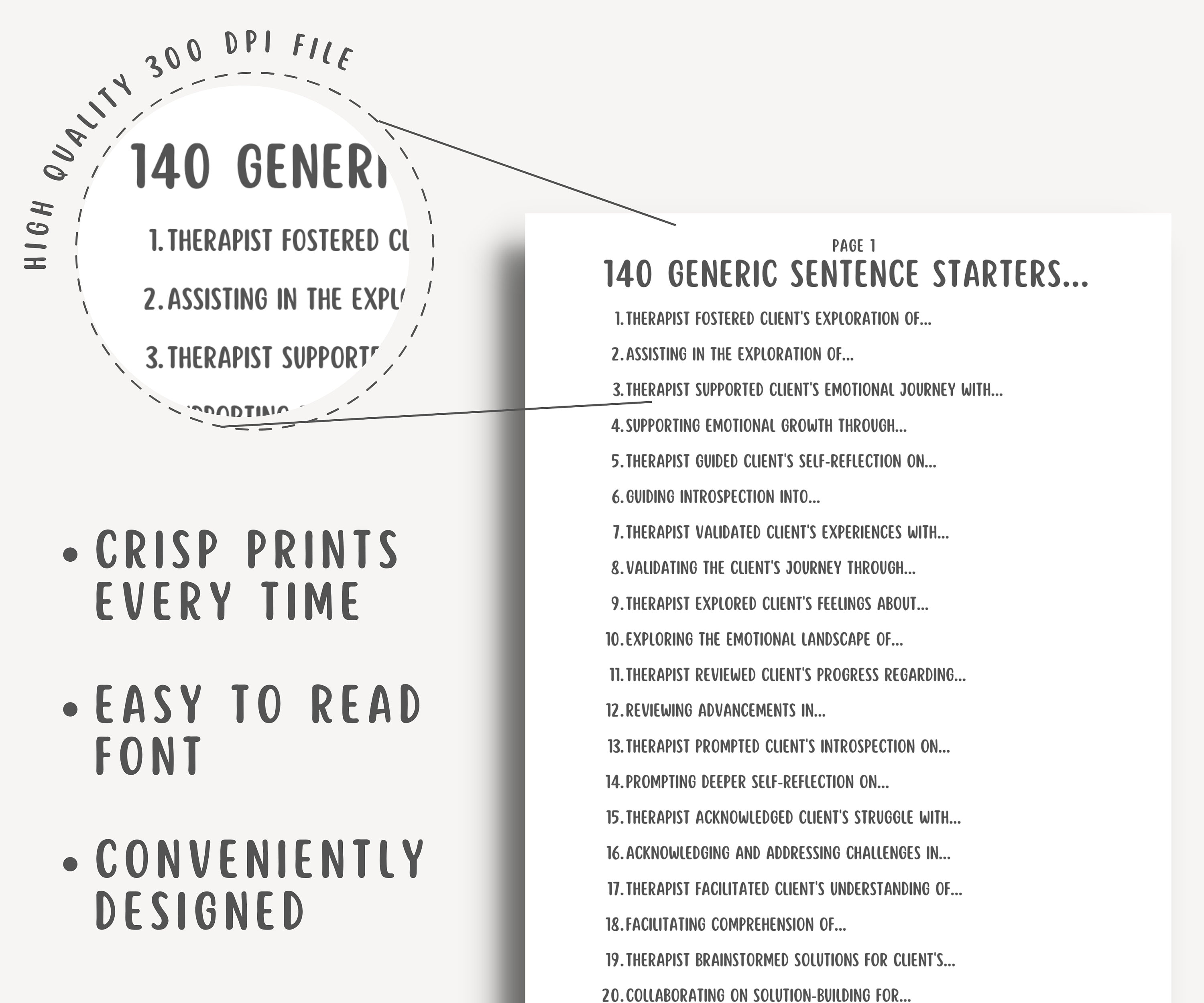 1500 Progress Note Templates With Sentence Starters, Psychotherapy ...